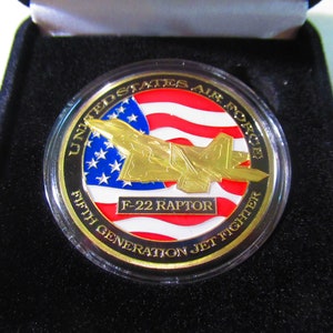 U S AIR FORCE F-22 RAPTOR Challenge Coin - Etsy