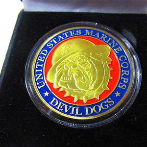 U S Marine Corps - DEVIL DOGS Challenge Coin - Etsy