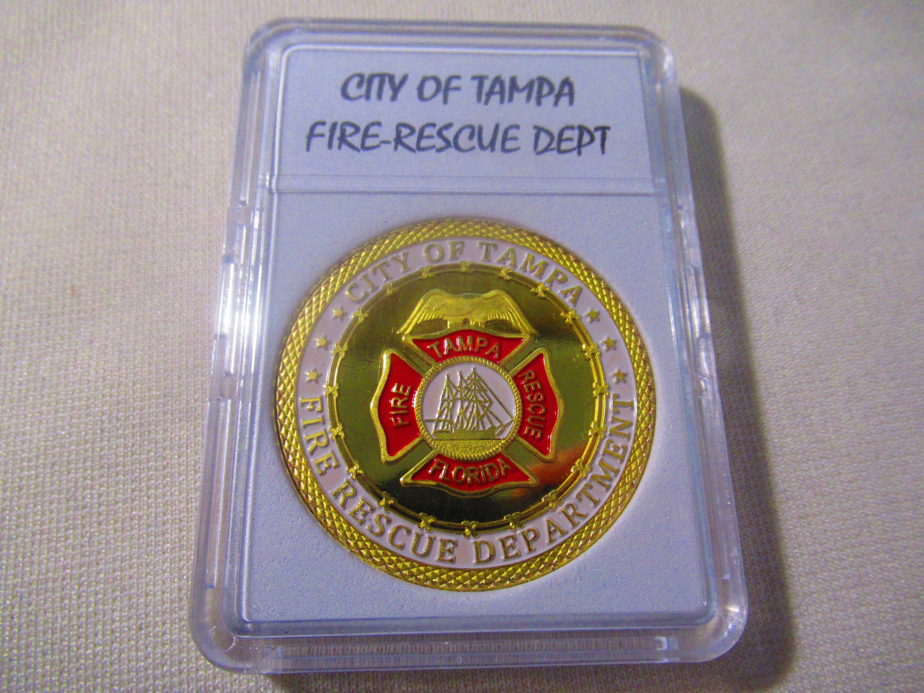 TAMPA FIRE-RESCUE Dept Challenge Coin - Etsy