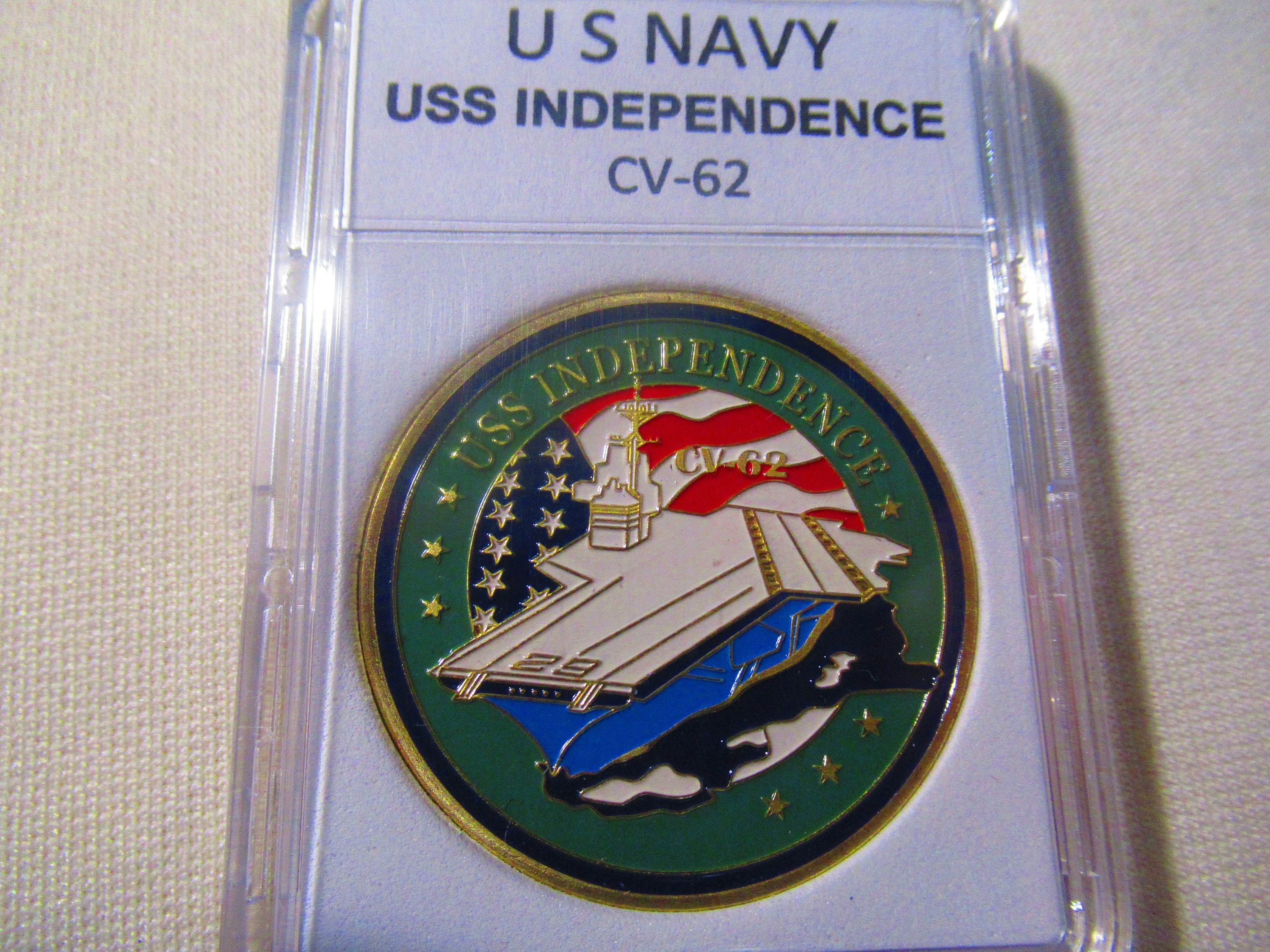 U S Navy - USS INDEPENDENCE CV-62 Challenge Coin - Etsy