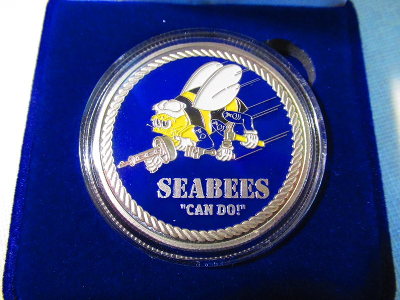 U S Navy SEABEES "can Do!" Challenge Coin - Etsy
