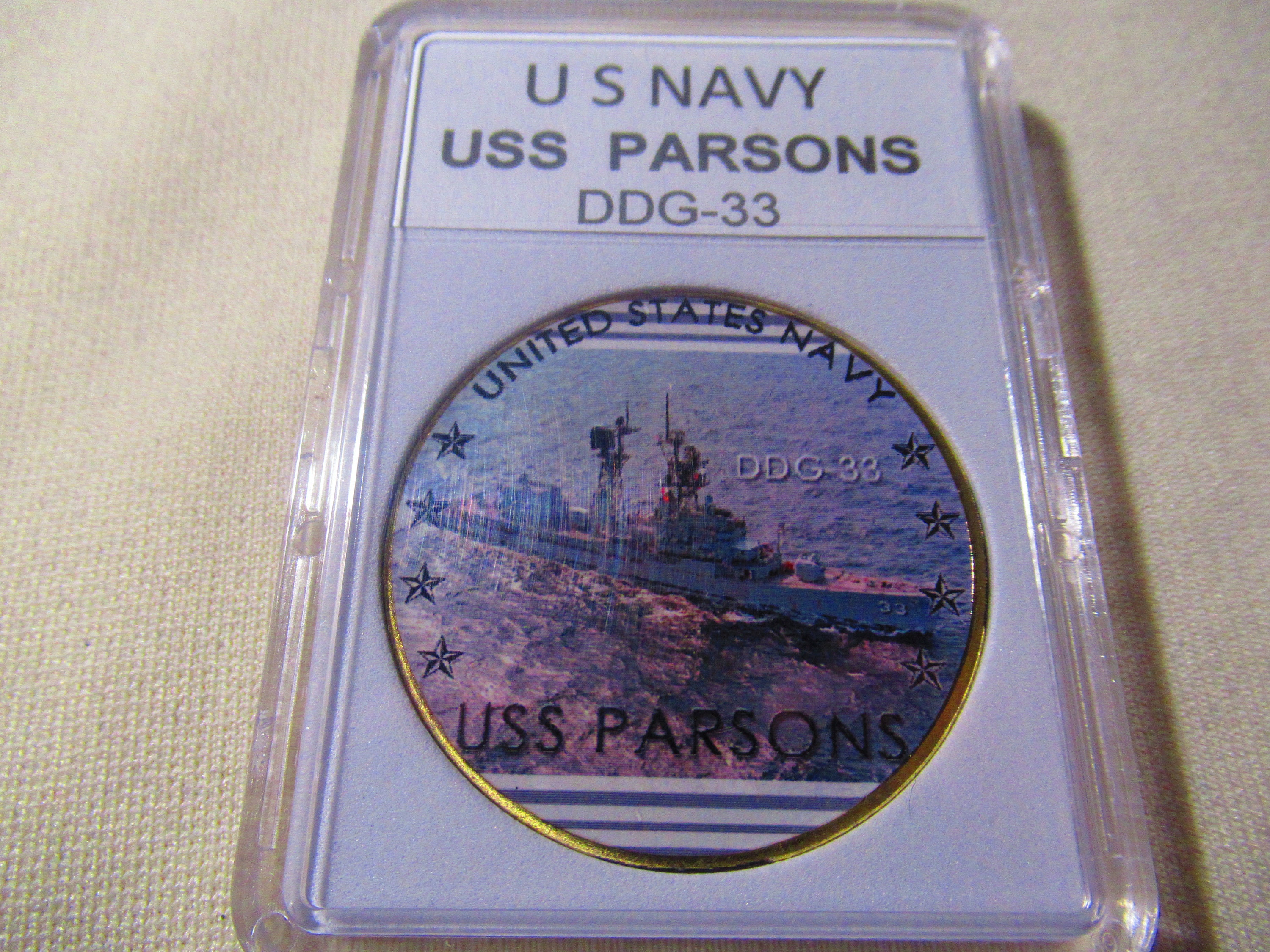 U S Navy USS PARSONS / DDG-33 Challenge Coin | Etsy