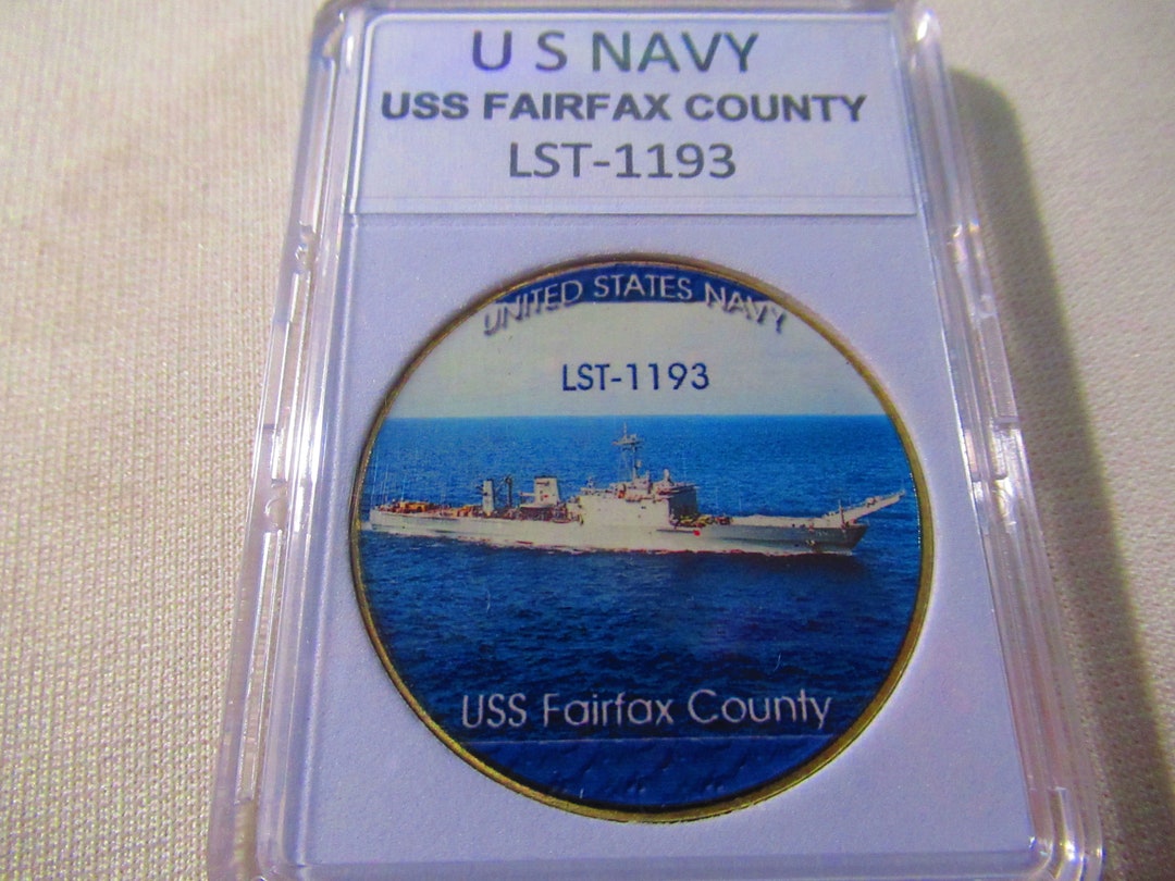 U S Navy - USS Fairfax County (LST-1193) Challenge Coin - Etsy