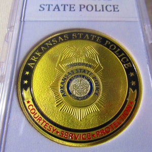 ARKANSAS STATE POLICE Challenge Coin - Etsy