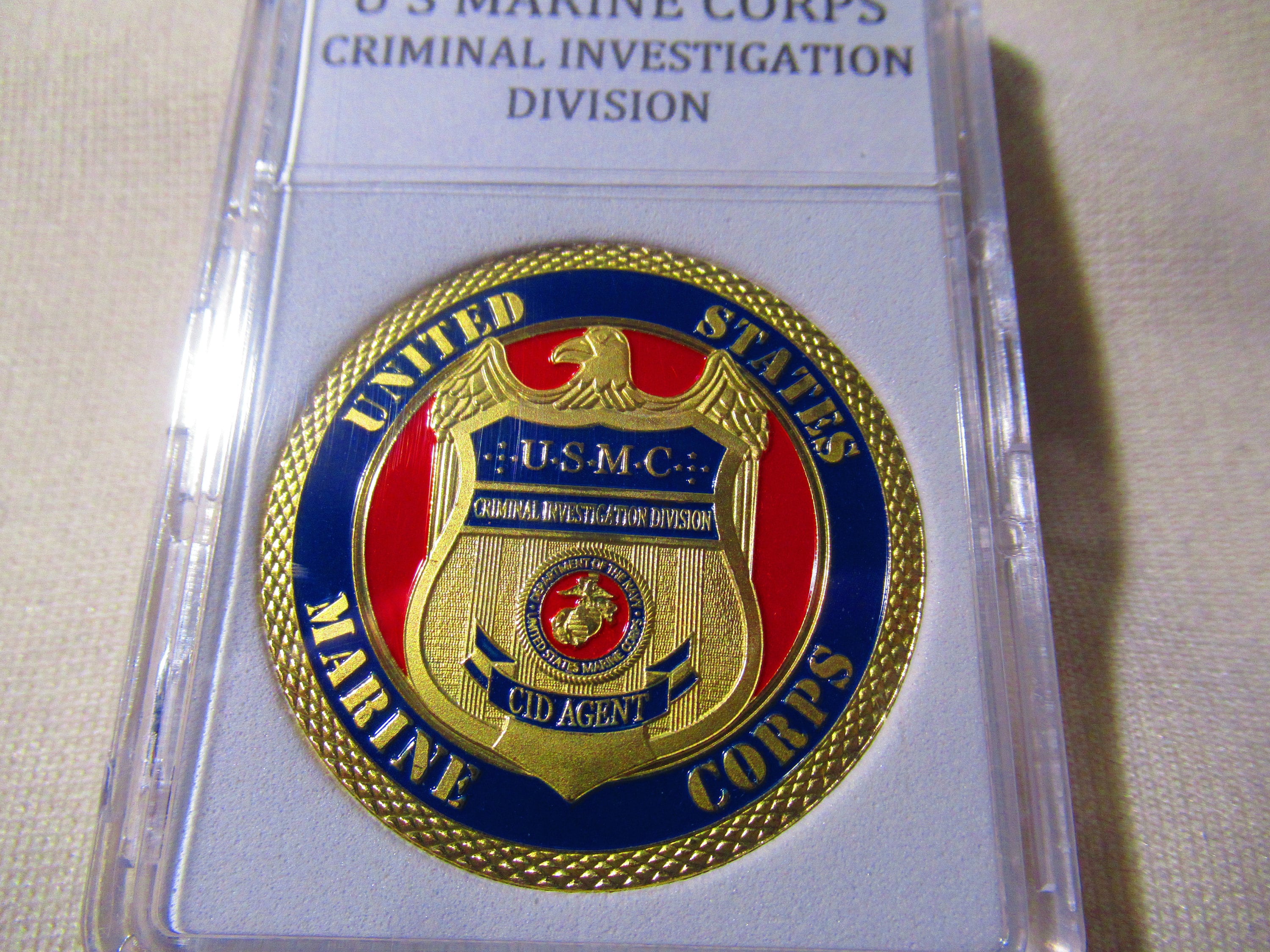 U S Marine Corps CRIMINAL INVESTIGATION DIV. Challenge Coin | Etsy