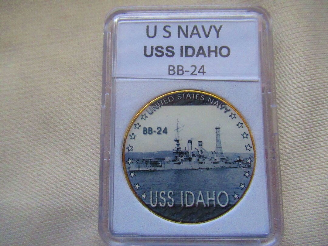 U S Navy - USS IDAHO / BB-24 Challenge Coin - Etsy