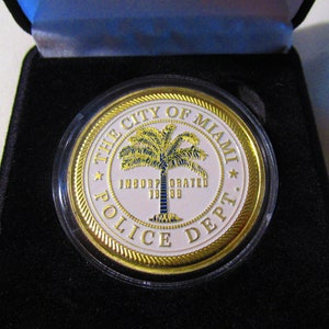 CITY OF MIAMI Police Dept. Challenge Coin - Etsy