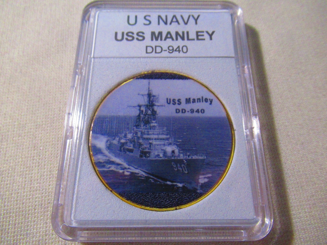 U S Navy USS Manley DD-940 Challenge Coin - Etsy