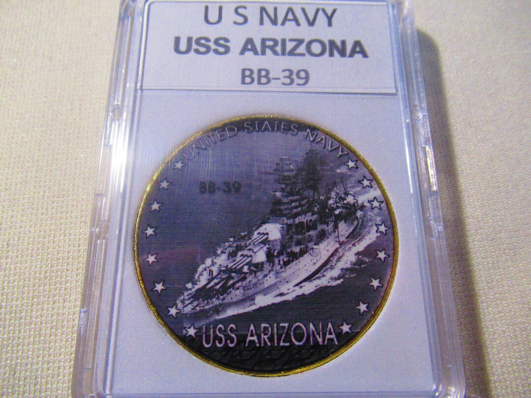 U S Navy - USS ARIZONA / BB-39 Challenge Coin - Etsy