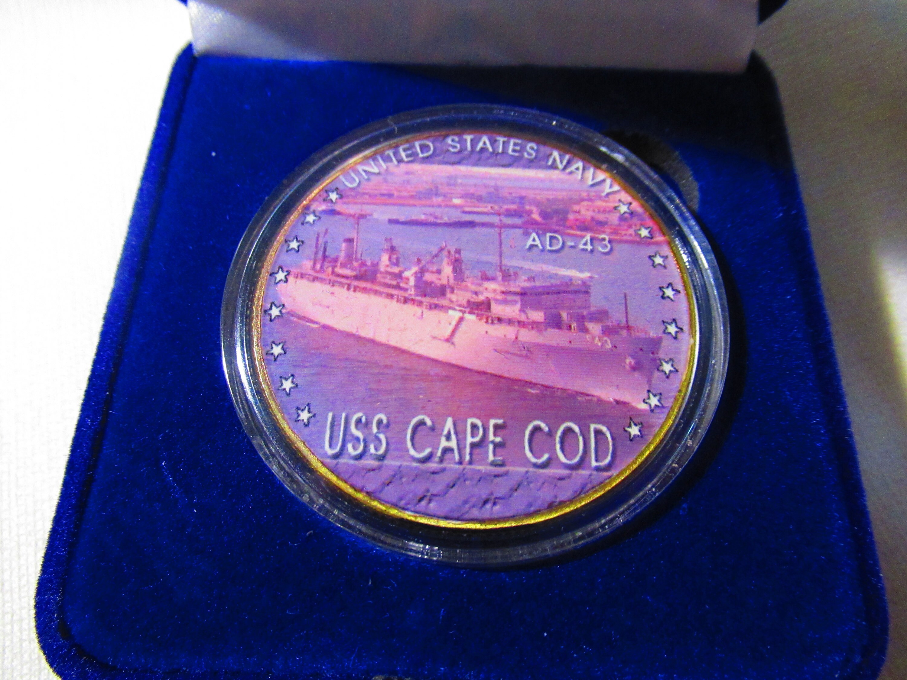 U S Navy USS Cape Cod AD-43 Challenge Coin | Etsy