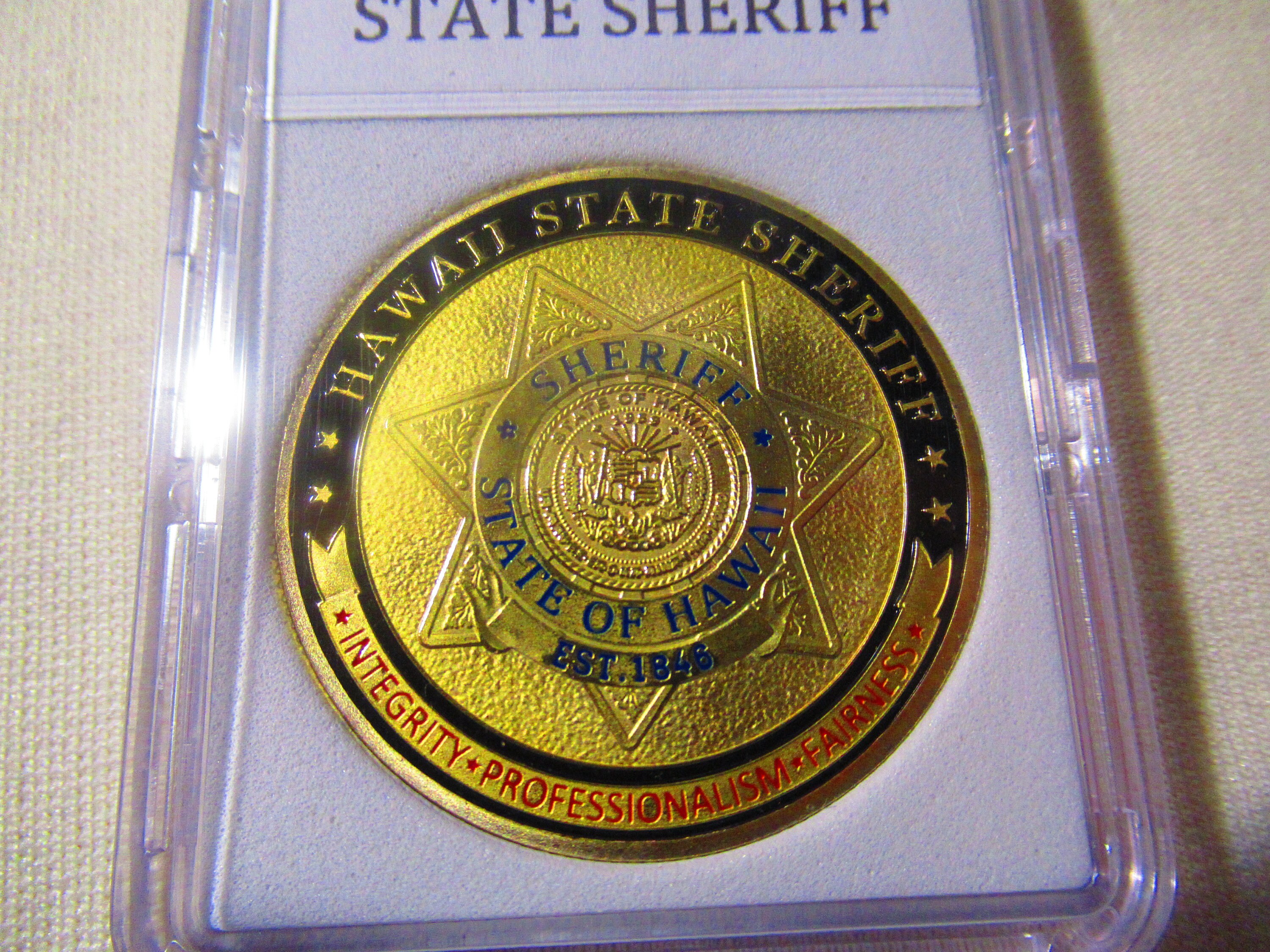 HAWAII STATE SHERIFF Challenge Coin | Etsy