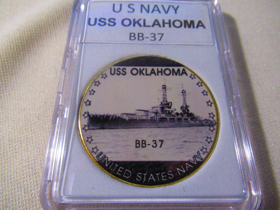 U S Navy - USS OKLAHOMA / BB-37 Challenge Coin - Etsy