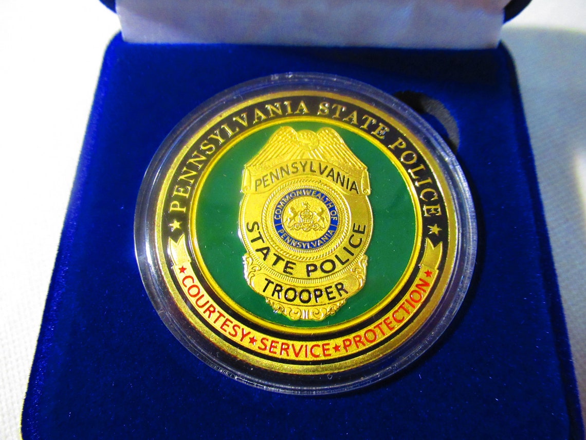 PENNSYLVANIA STATE POLICE Challenge Coin | Etsy India