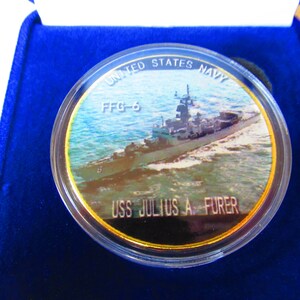 U S Navy USS Julius A. Furer FFG-6 Challenge Coin - Etsy