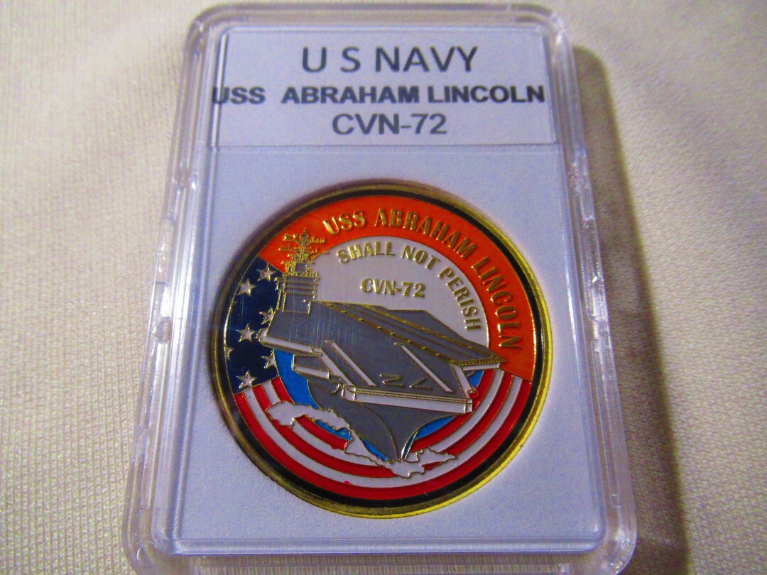 U S Navy USS Abraham Lincoln CVN-72 Challenge Coin - Etsy