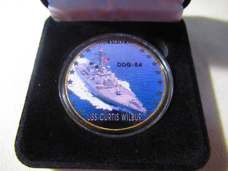 U S Navy - USS Curtis Wilbur (DDG-54) Challenge Coin - Etsy