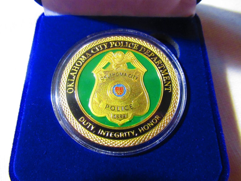 Oklahoma City Police Dept Challenge Coin - Etsy