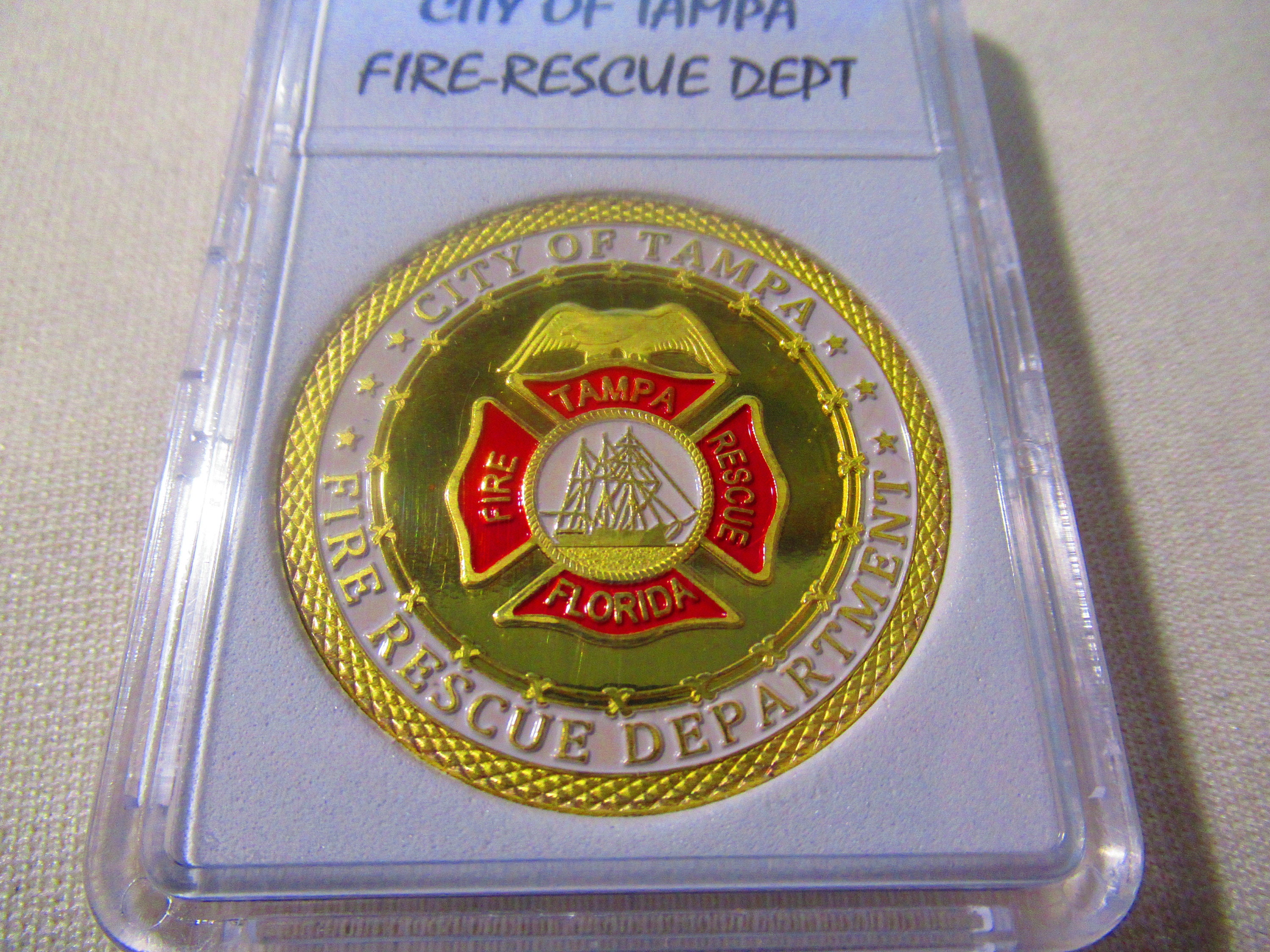 TAMPA FIRE-RESCUE Dept Challenge Coin - Etsy