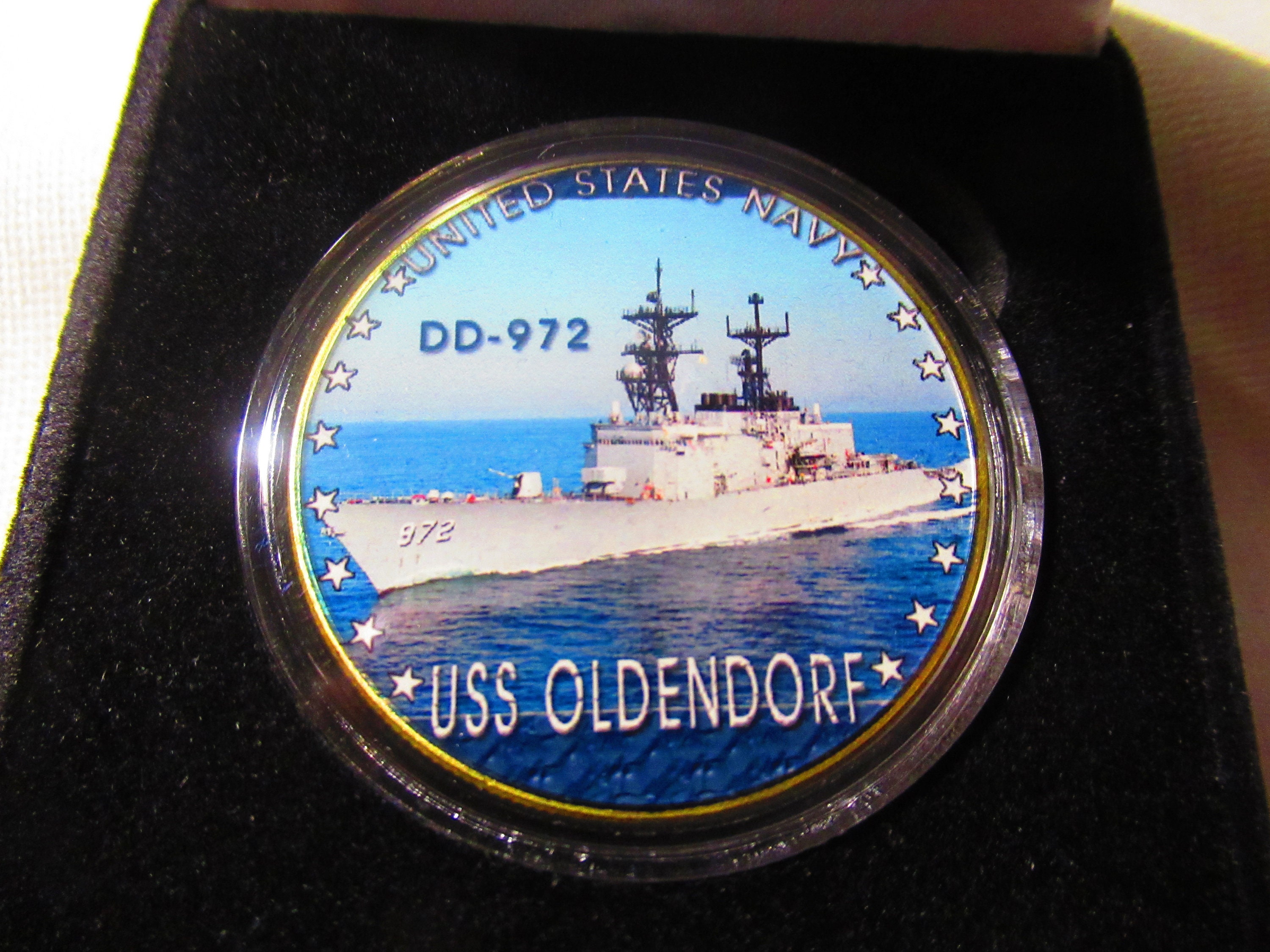U S Navy - USS OLDENDORF (DD-972) Challenge Coin - Etsy