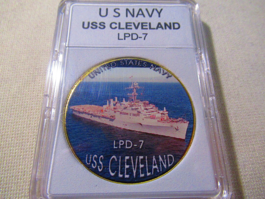 U S NAVY - USS Cleveland (LPD-7) Challenge Coin - Etsy