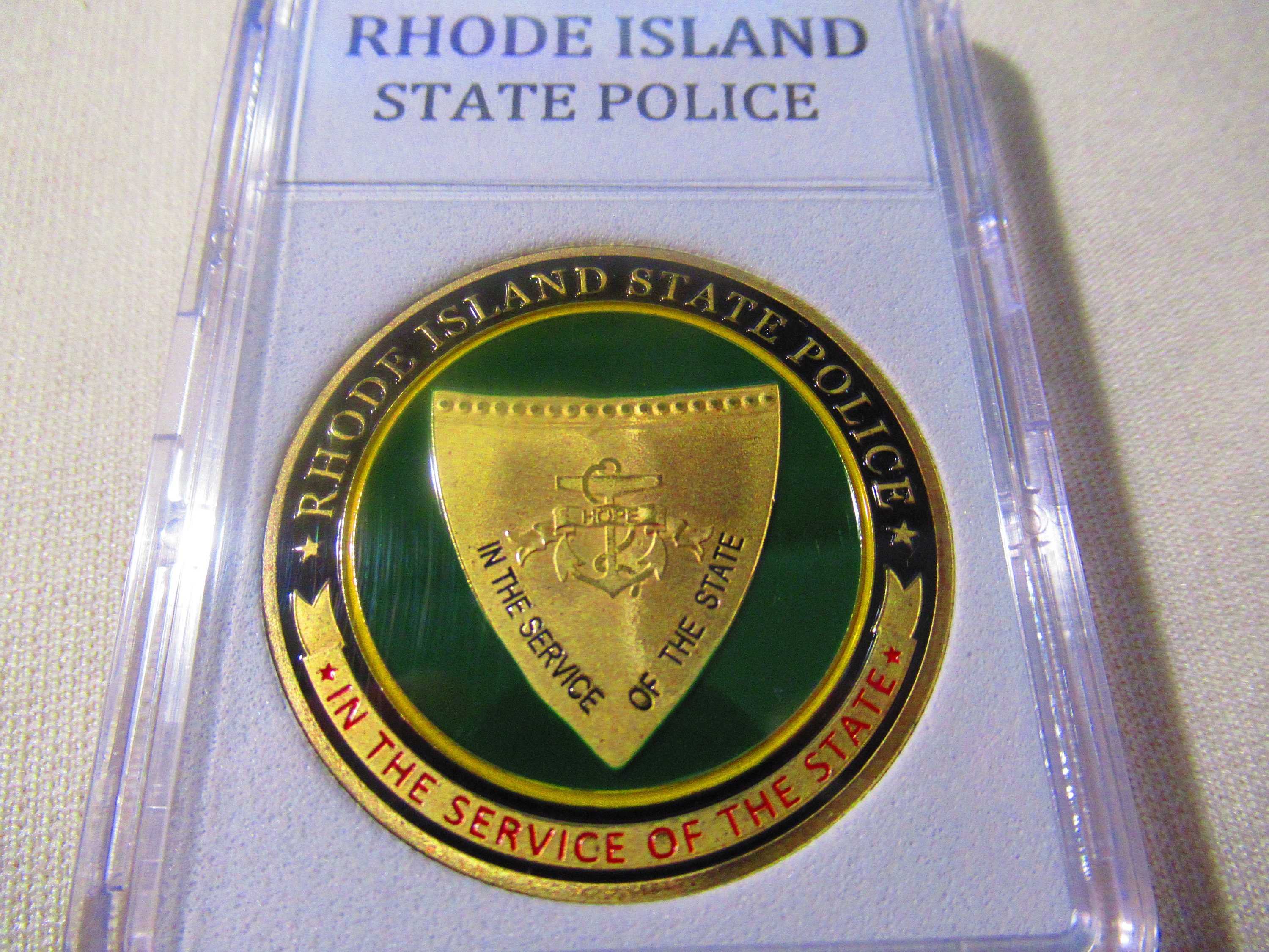 RHODE ISLAND State Police Challenge Coin - Etsy