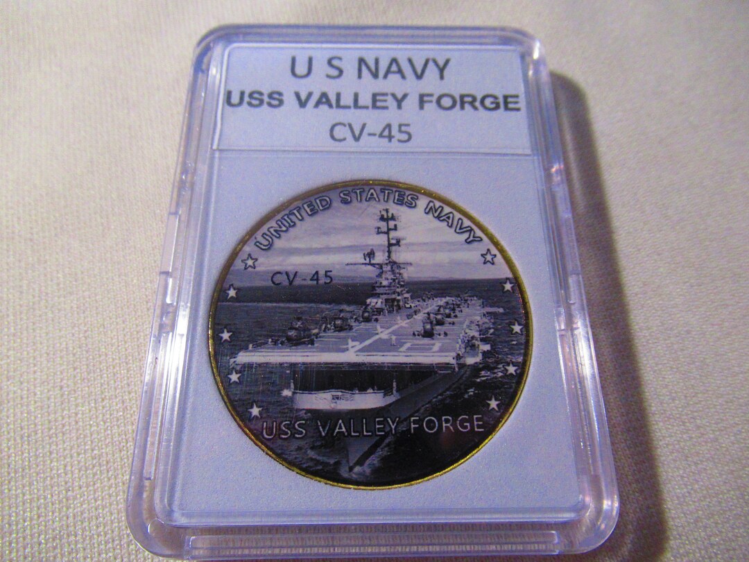 U S Navy - USS Valley Forge CV-45 Challenge Coin - Etsy