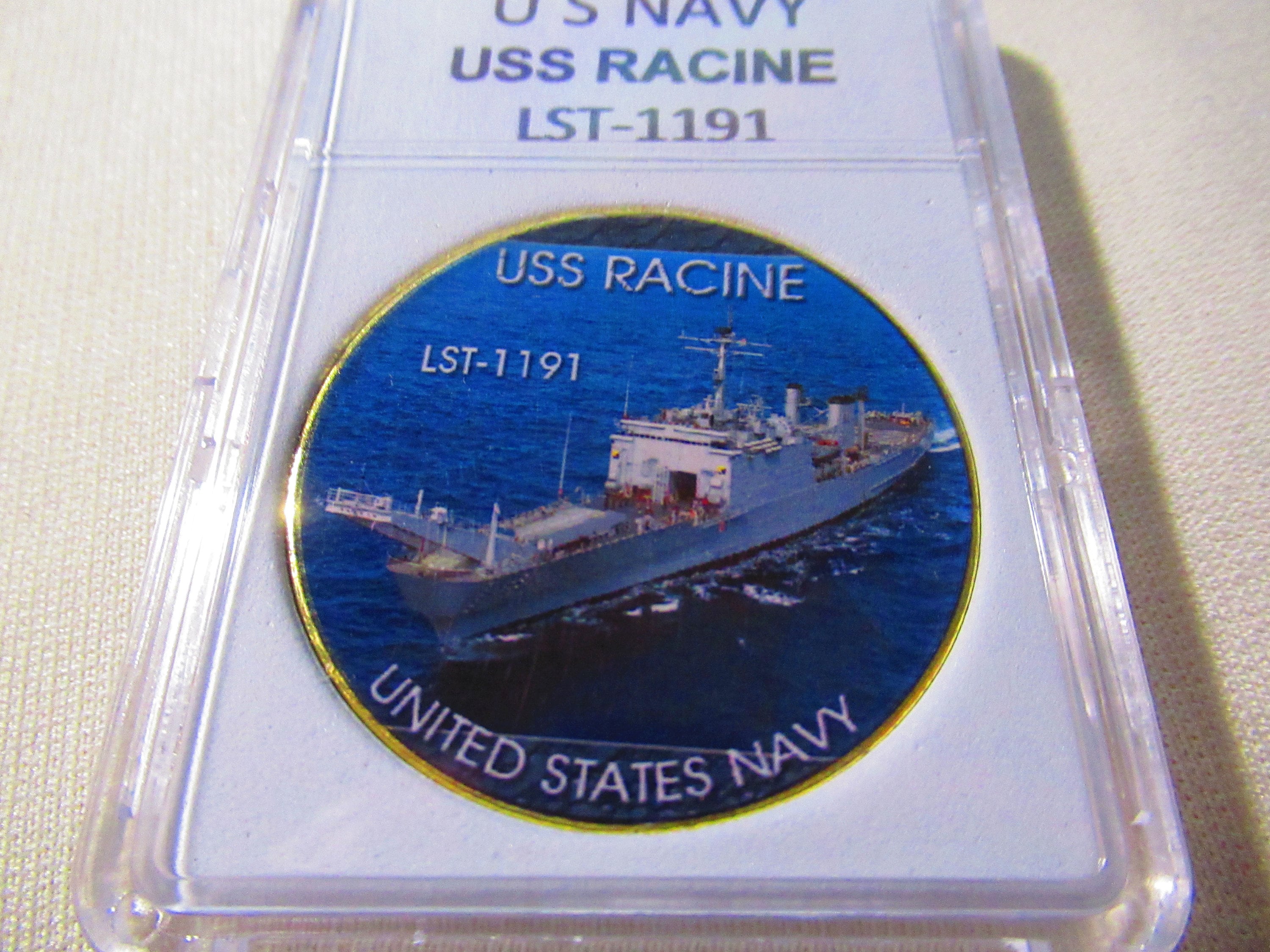 U S Navy USS RACINE LST-1191 Challenge Coin | Etsy