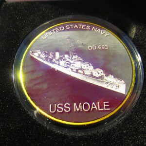 U S Navy - USS MOALE / DD-693 Challenge Coin - Etsy