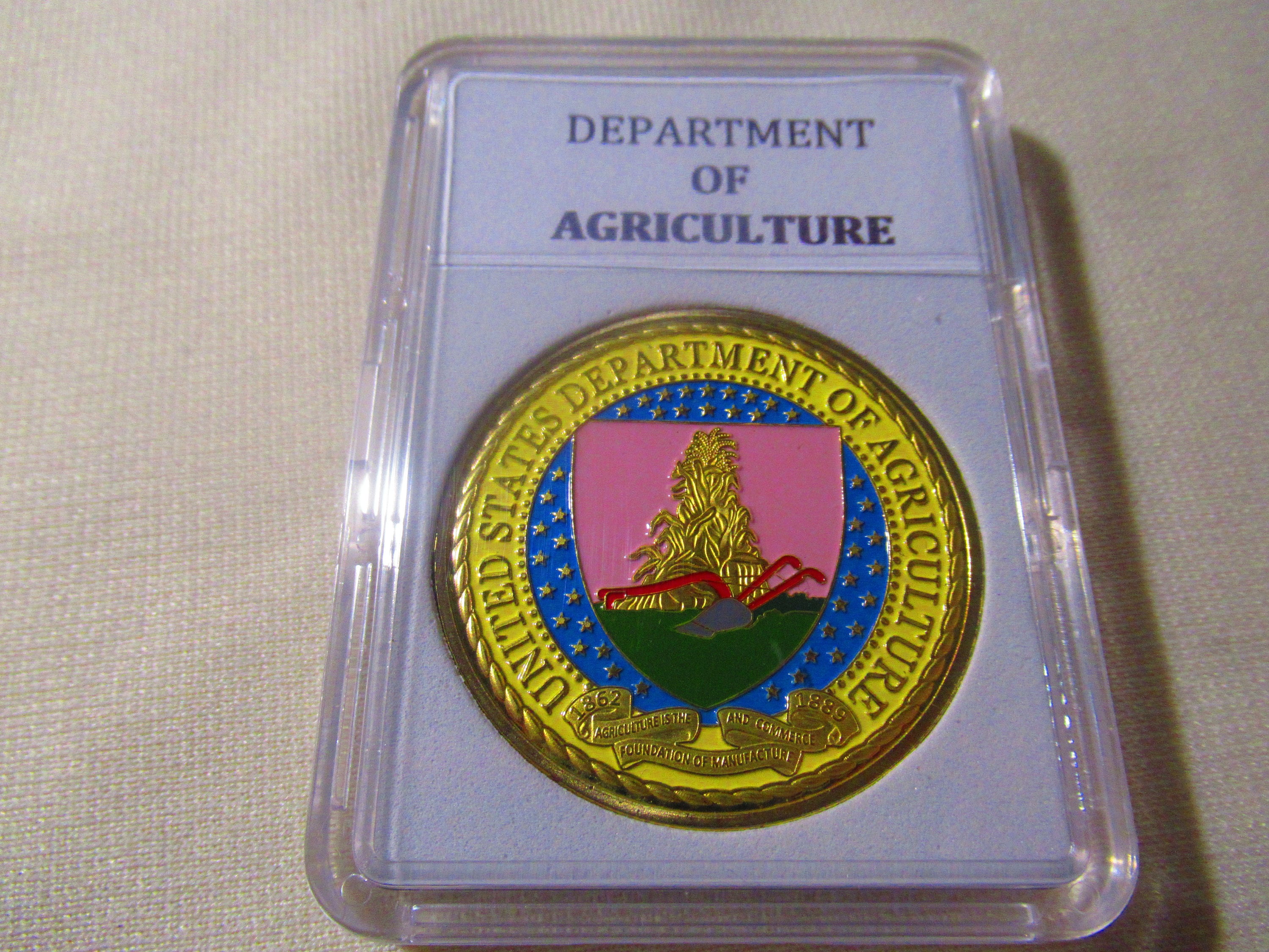 Department of Agriculture Challenge Coin | Etsy