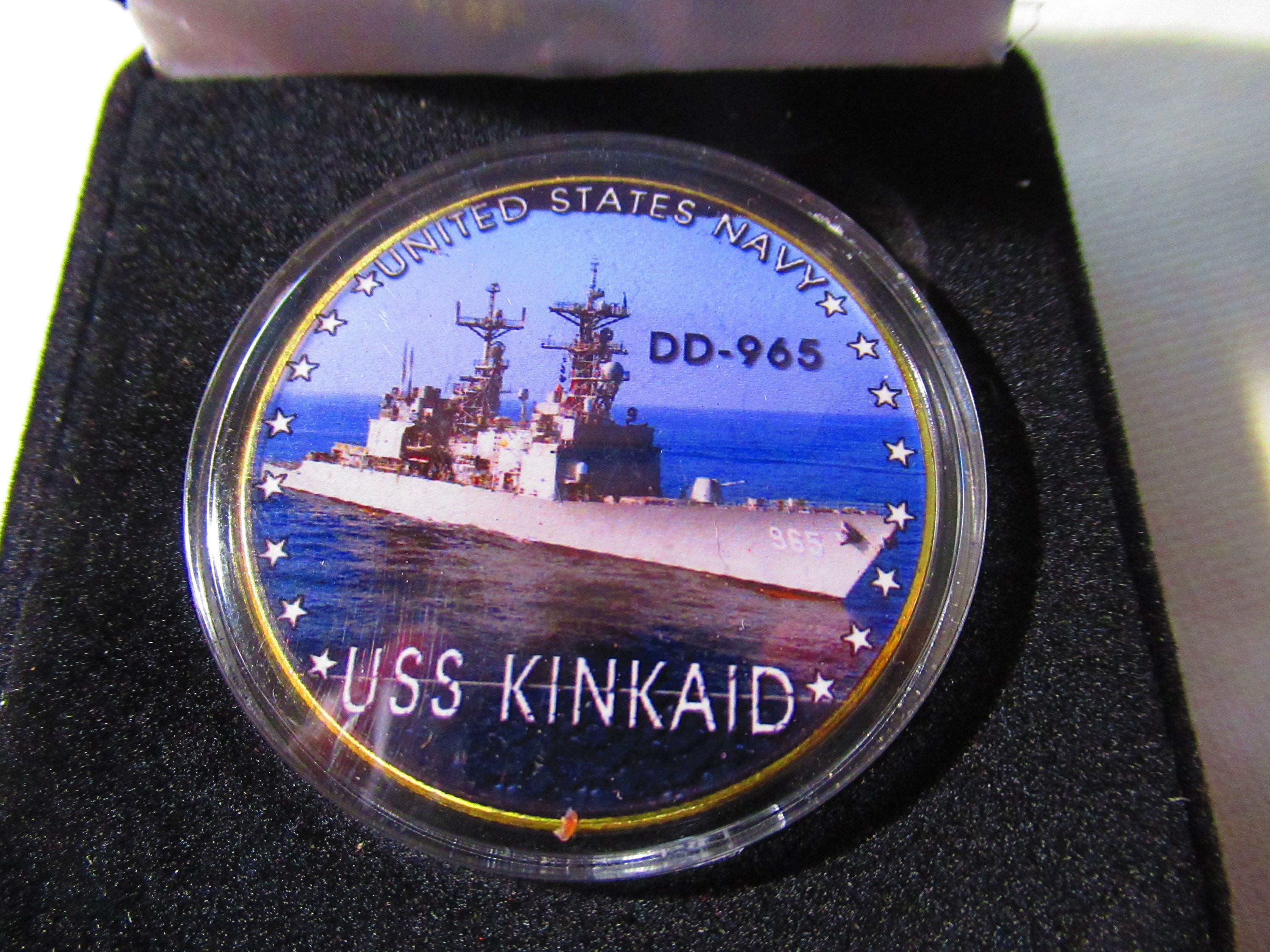 U S NAVY USS Kinkaid DD-965 Challenge Coin | Etsy
