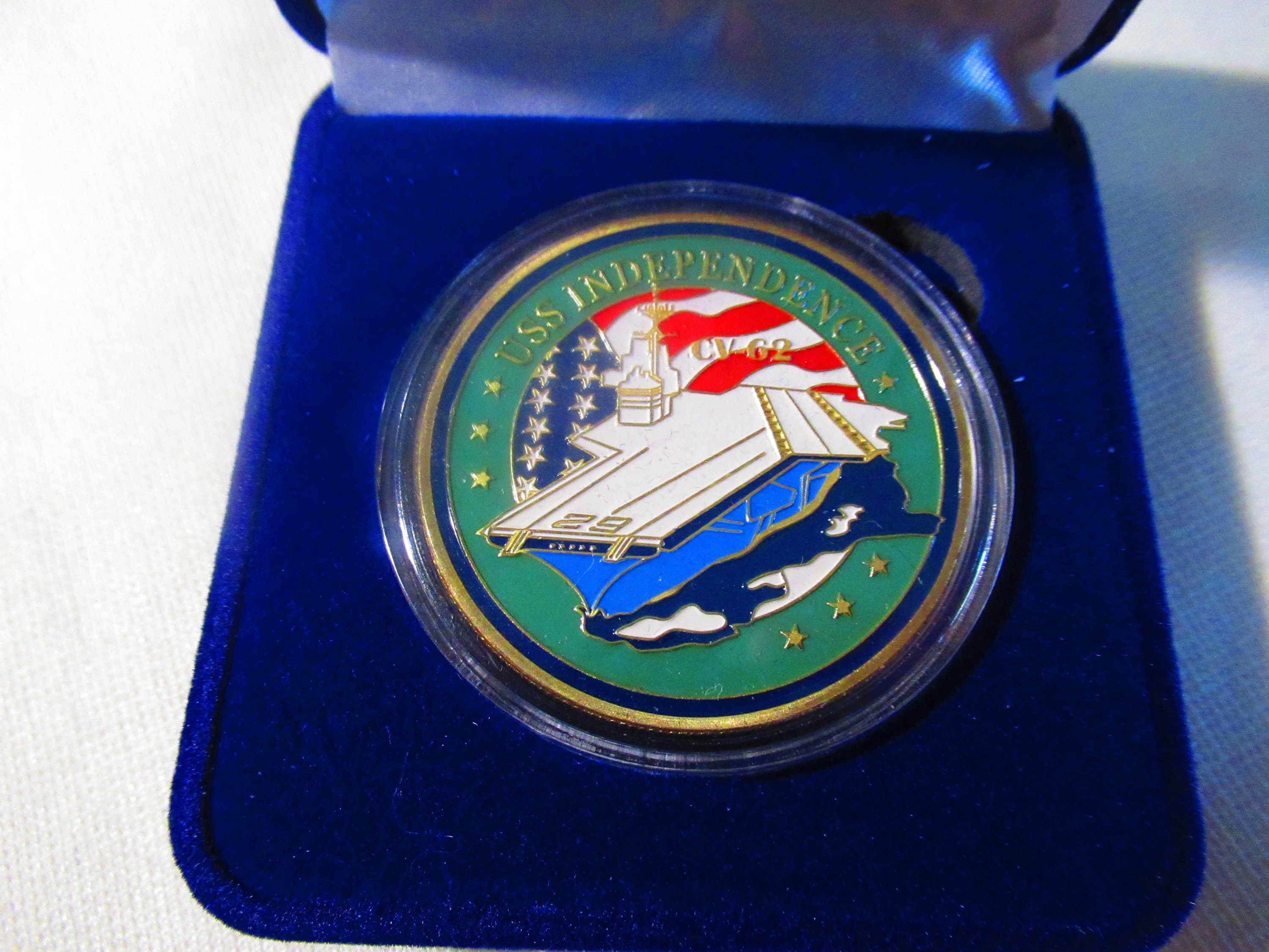 U S Navy - USS INDEPENDENCE CV-62 Challenge Coin - Etsy