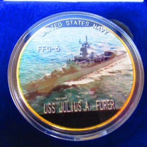 U S Navy USS Julius A. Furer FFG-6 Challenge Coin - Etsy