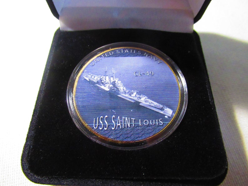 U S NAVY USS Saint Louis CL-49 Challenge Coin - Etsy