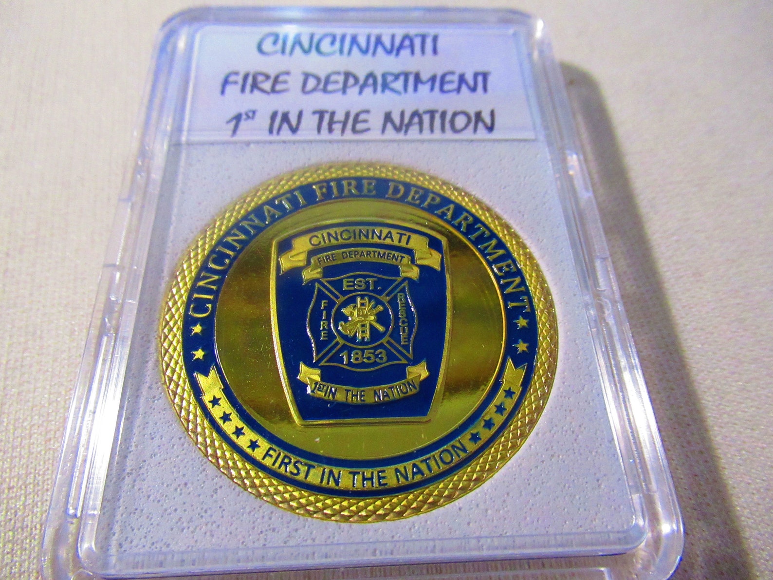 CINCINNATI FIRE DEPT. Challenge Coin - Etsy