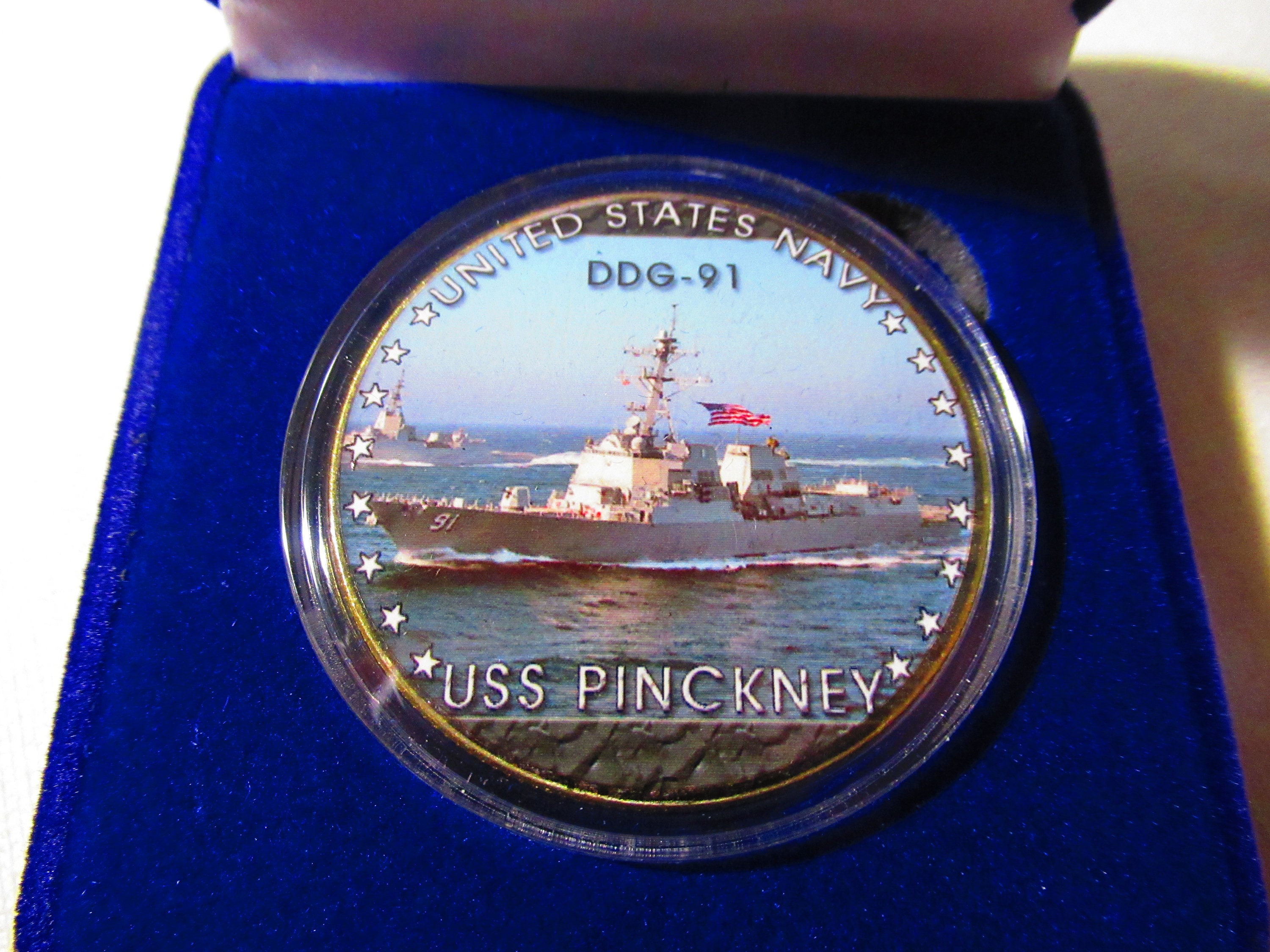 U S Navy USS PINCKNEY DDG-91 Challenge Coin | Etsy