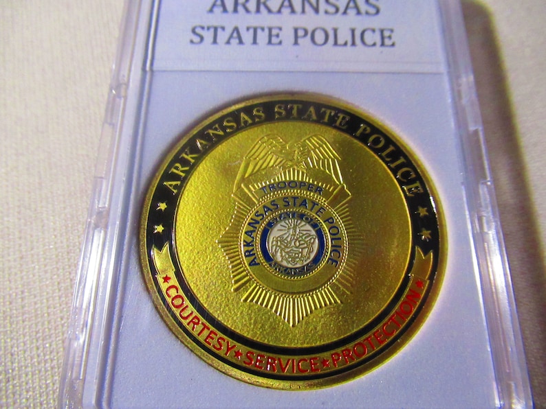 ARKANSAS STATE POLICE Challenge Coin - Etsy
