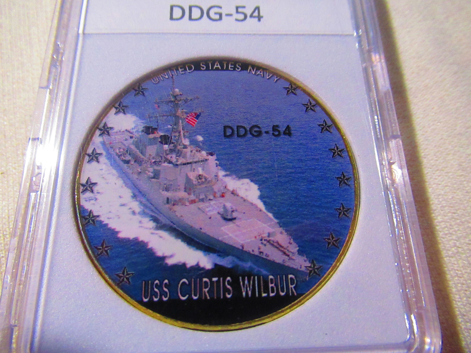 U S Navy - USS Curtis Wilbur (DDG-54) Challenge Coin - Etsy