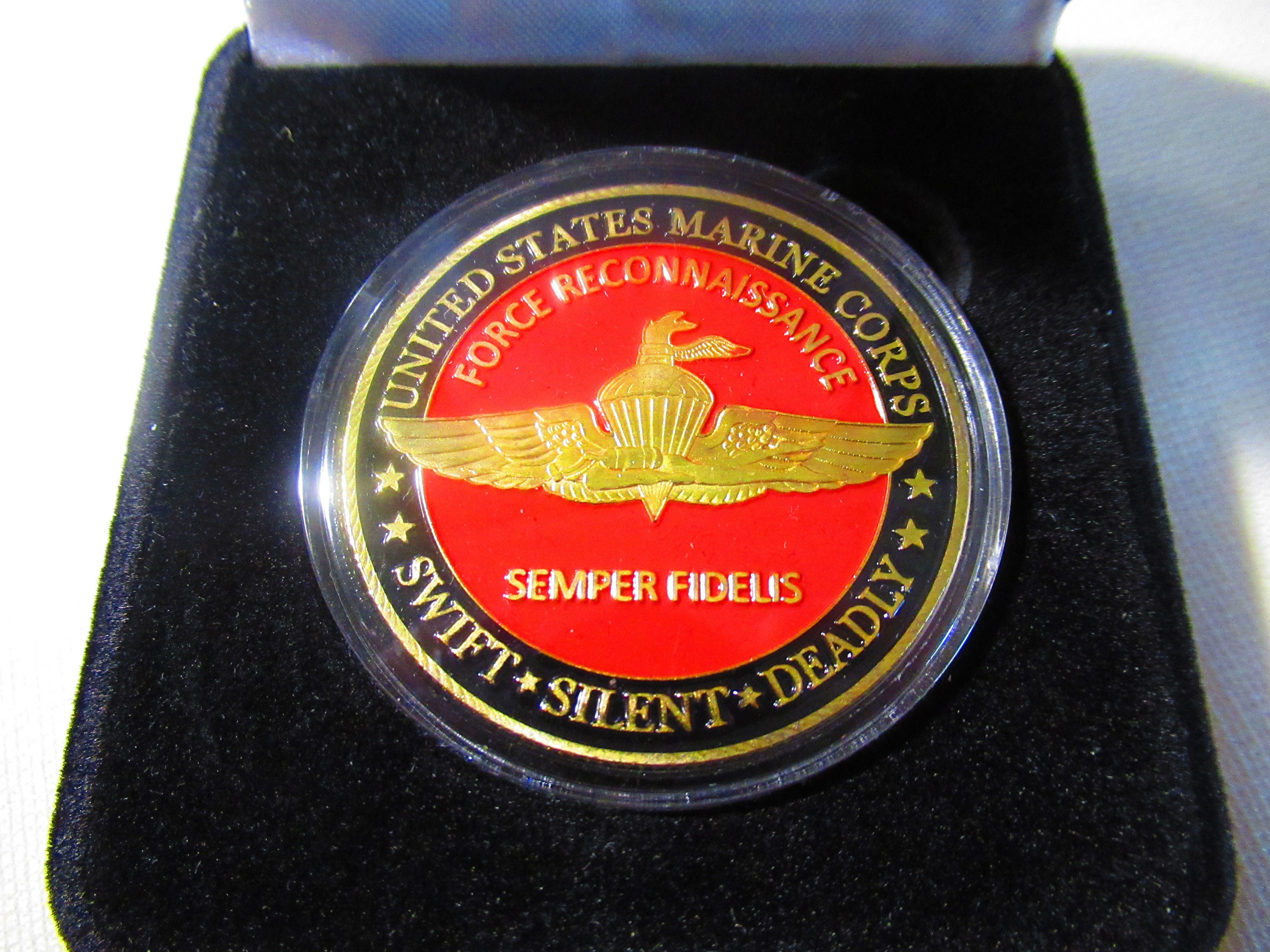 U S Marine Corps FORCE RECONNAISSANCE Challenge Coin | Etsy