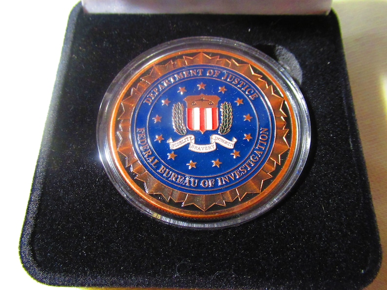 Federal Bureau of Investigation FBI Challenge Coin | Etsy