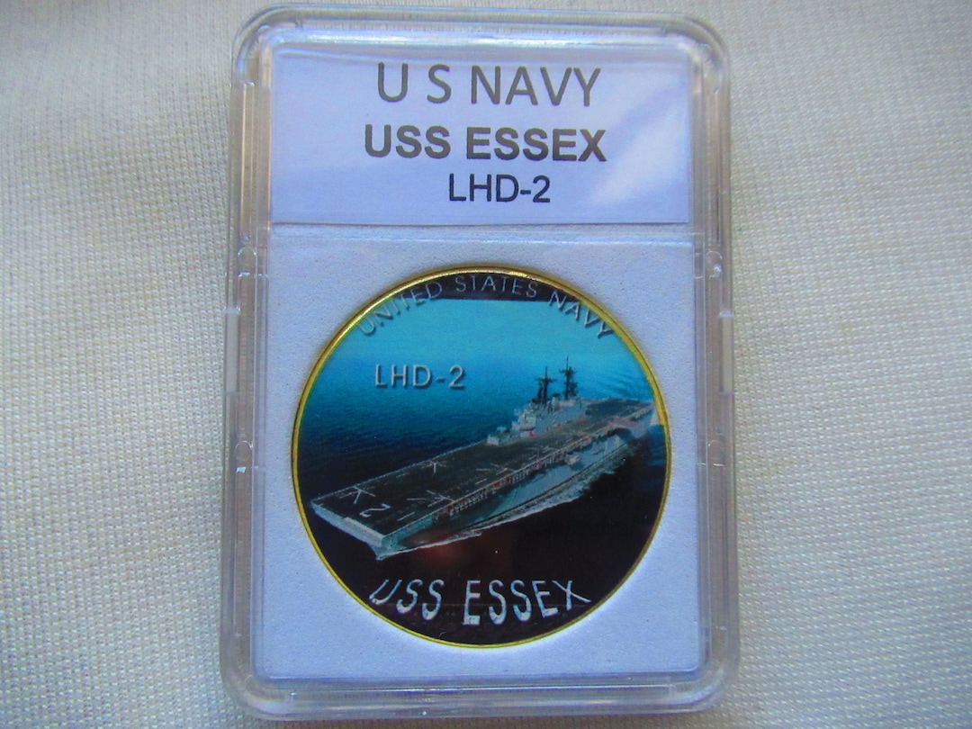 U S NAVY - USS Essex (LHD-2) Challenge Coin - Etsy