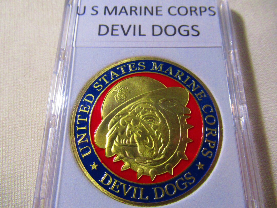 U S Marine Corps DEVIL DOGS Challenge Coin - Etsy