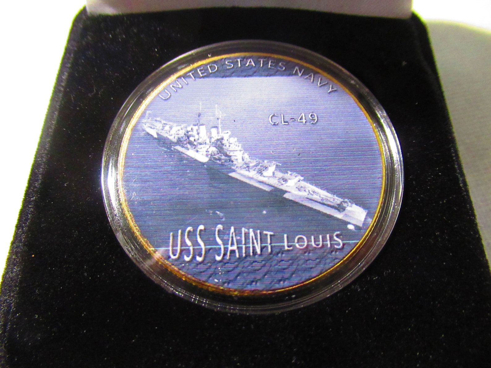 U S NAVY USS Saint Louis CL-49 Challenge Coin - Etsy