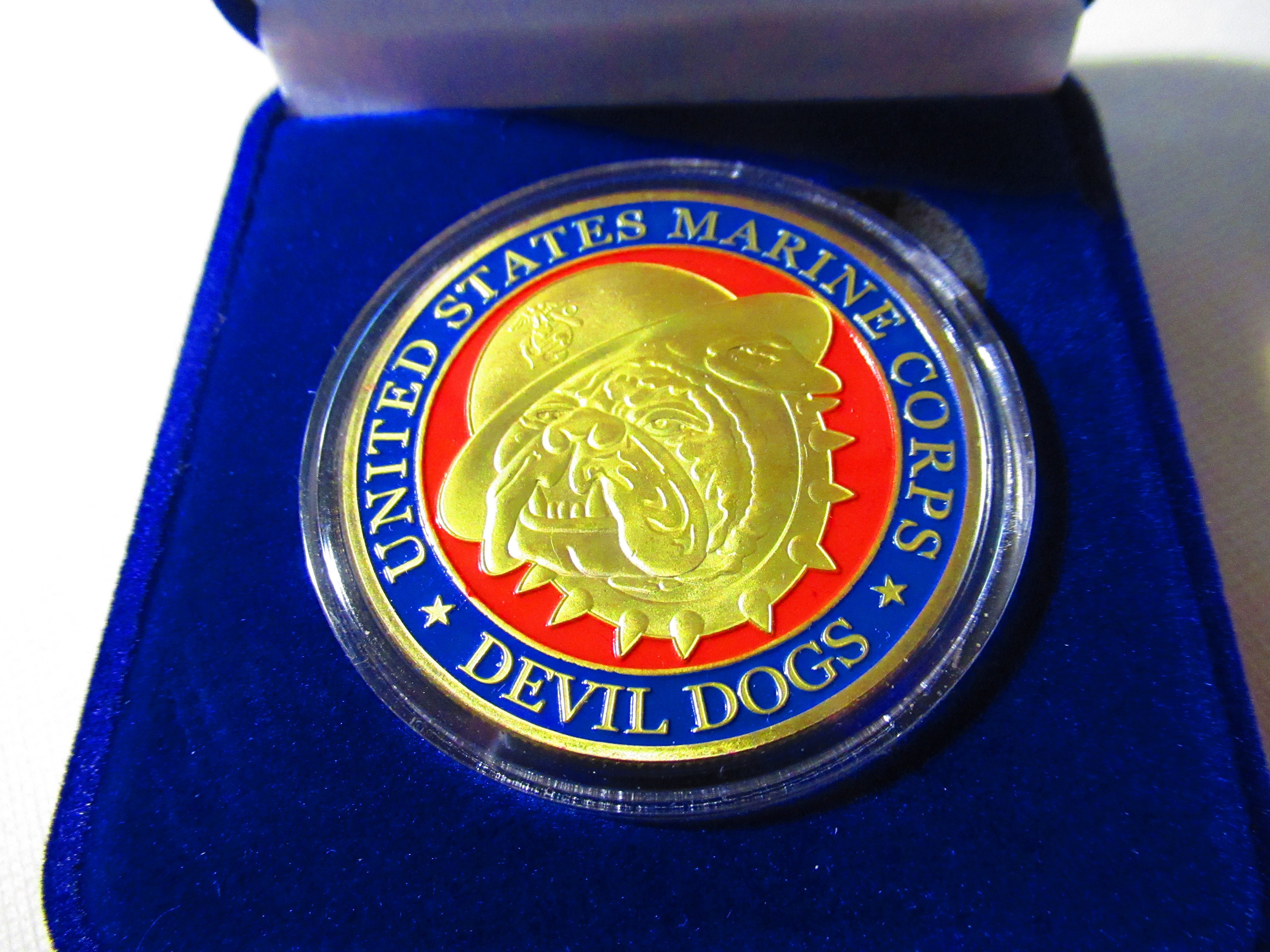 U S Marine Corps DEVIL DOGS Challenge Coin | Etsy