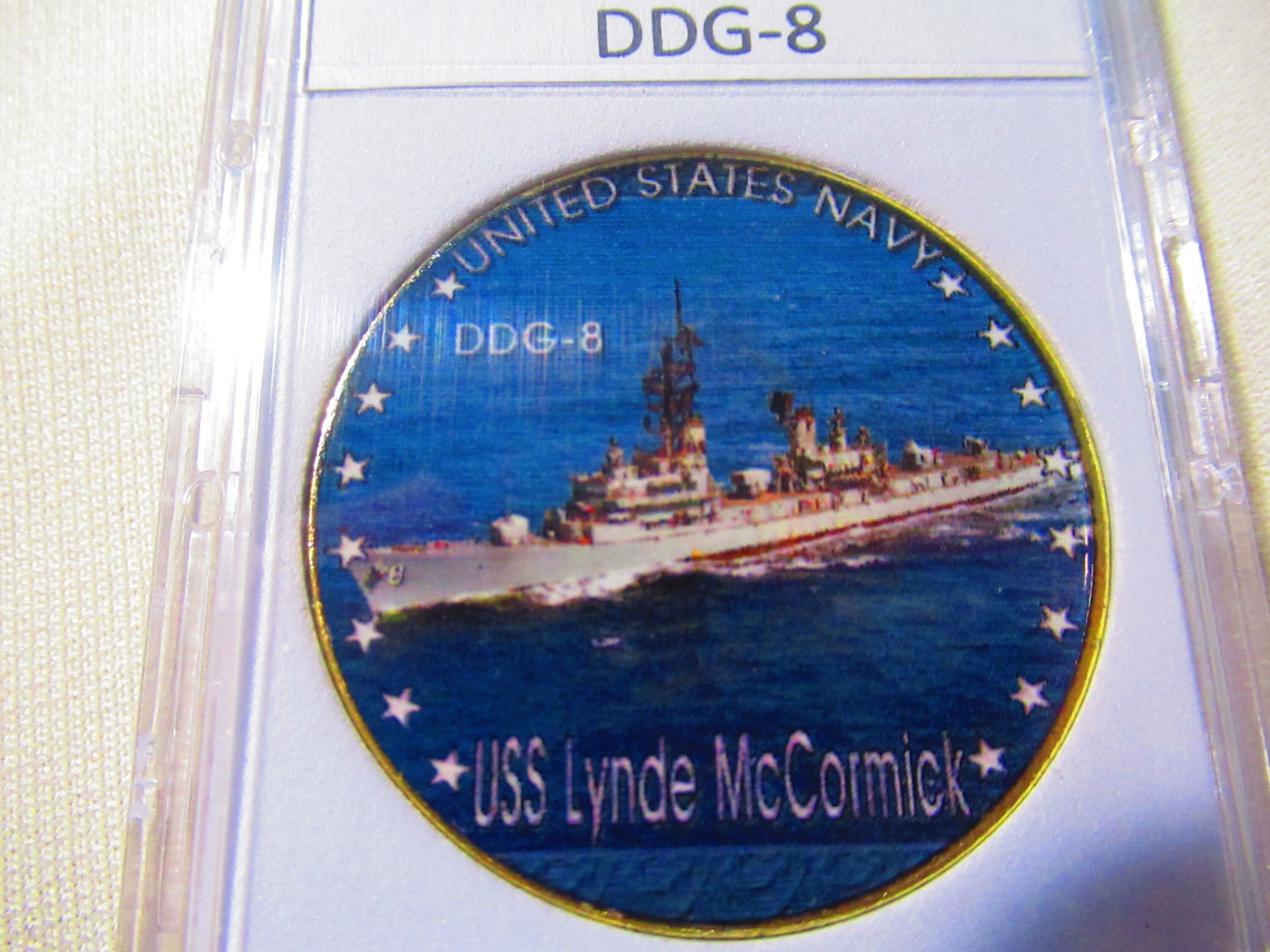 U S Navy USS LYNDE McCORMICK DDG-8 Challenge Coin | Etsy