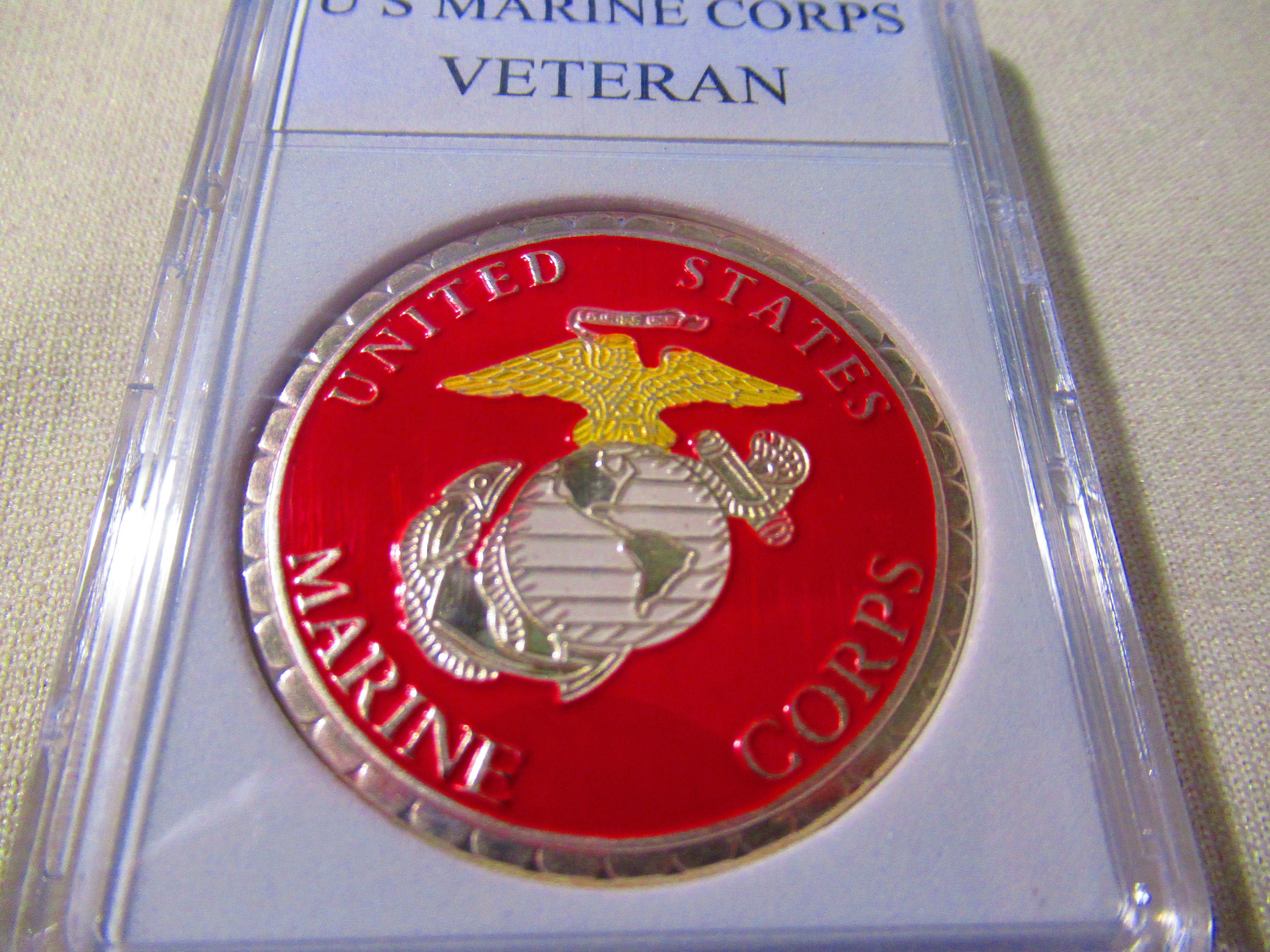 U S MARINE CORPS VETERAN Challenge Coin | Etsy