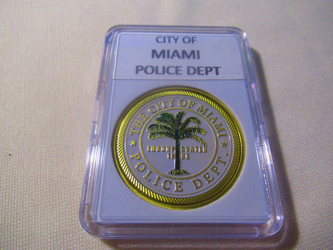 CITY OF MIAMI Police Dept. Challenge Coin - Etsy