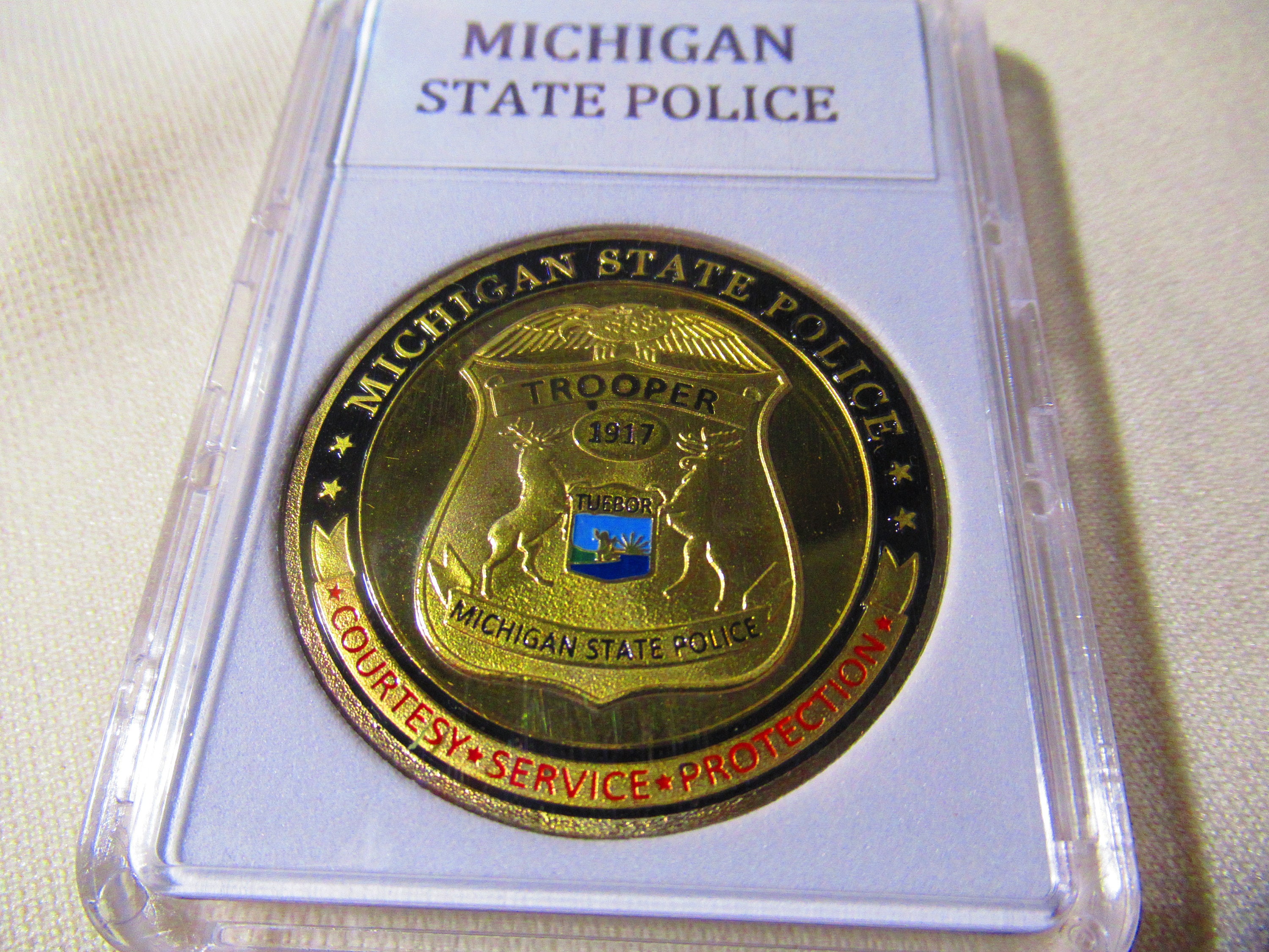 MICHIGAN STATE POLICE Challenge Coin - Etsy