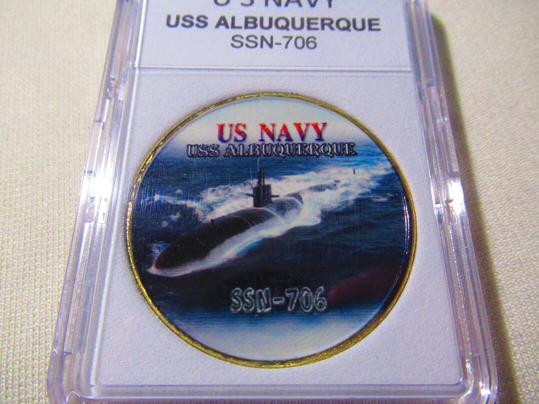 U S Navy Submarine - USS ALBUQUERQUE / SSN-706 Challenge Coin - Etsy