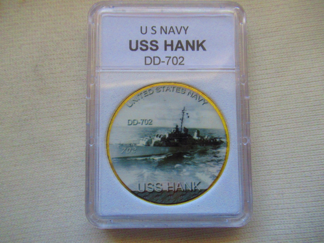 U S NAVY - USS Hank DD-702 Challenge Coin - Etsy