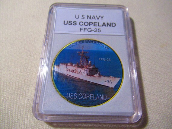 U S NAVY USS Copeland FFG-25 Challenge Coin | Etsy